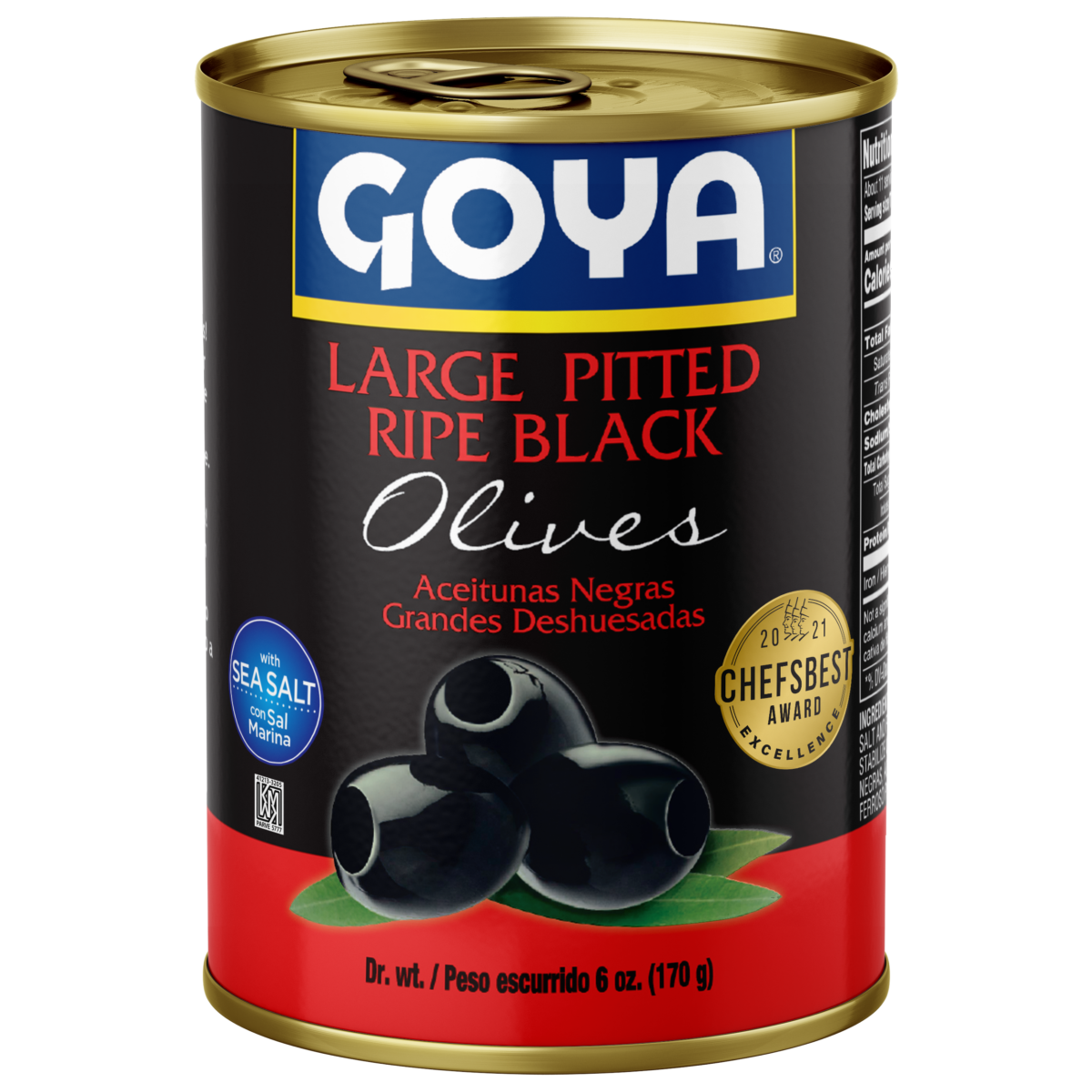 Large Pitted Ripe Black Olives | Goya Foods