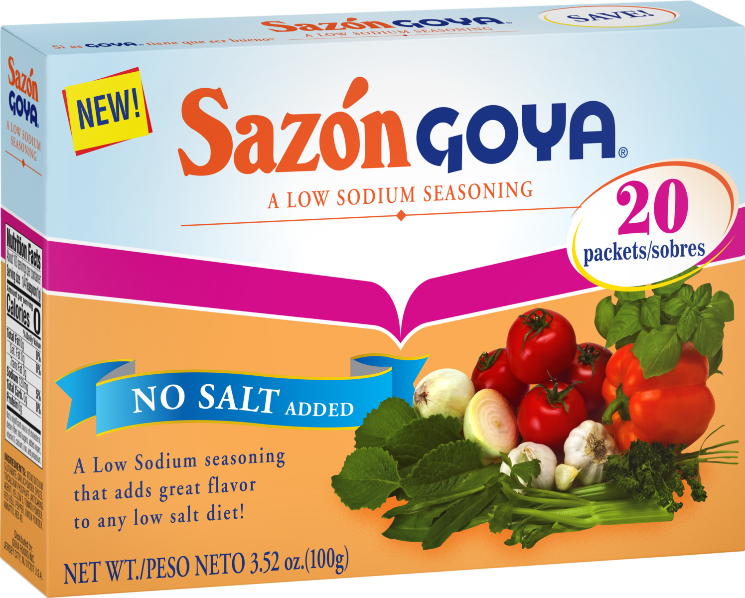 Low Sodium Sazón with Coriander and Annatto | Goya Foods