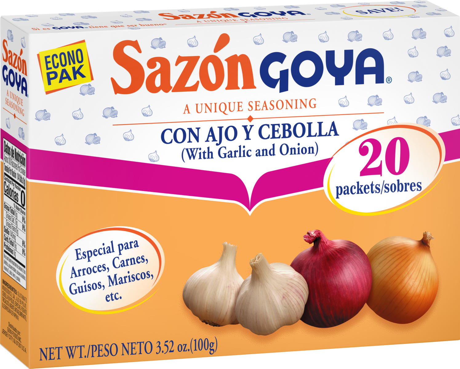 Sazón with Garlic and Onion | Goya Foods