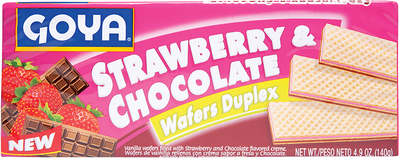 Strawberry & Chocolate Wafers Duplex | Goya Foods