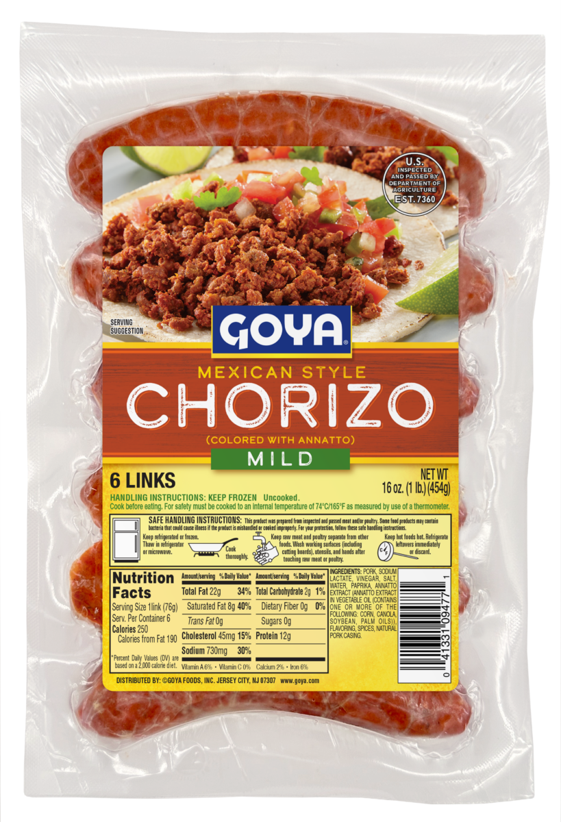 Mexican Style Chorizo - Mild | Goya Foods